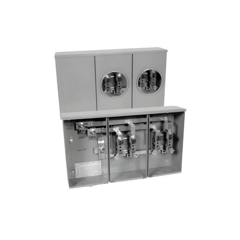 HYDEL – MULTIPOSITION METERBASE – 3 GANG, 200A MAIN, 100A PER POSITION ...