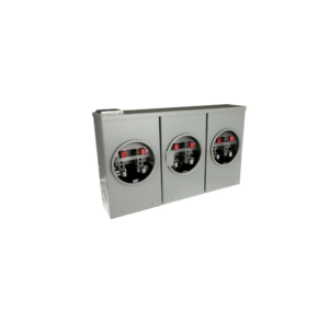 HYDEL – MULTIPOSITION METERBASE – 3 GANG, 200A MAIN, 100A PER POSITION ...